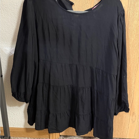 ANDREE BY UNIT | Tops | Andree By Unit Black Tiered Blouse | Poshmark